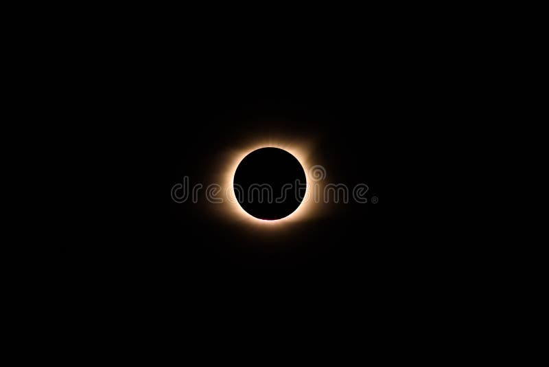 Total Solar Eclipse Seem from Georgia Mountains in 2017 Stock Image ...