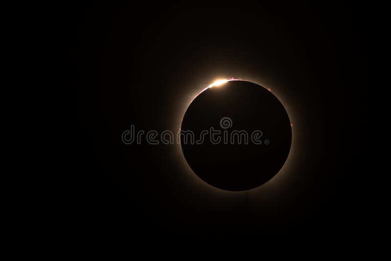 Total Solar Eclipse in the Sky with Full Coverage of the Sun Stock ...