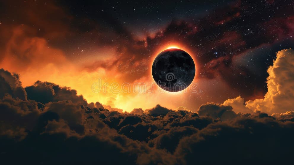 The Total Solar Eclipse from Space Presents a Mesmerizing Scene, with ...