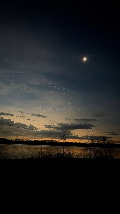 Total Solar Eclipse 2024 stock photo. Image of 2024 - 314296940