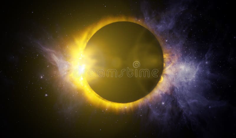 Total Solar Eclipse, View from Space, Elements of this Image Furnished ...