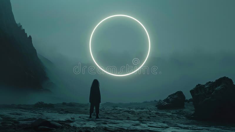 Total Solar Eclipse Viewed with Celestial Beauty and Darkened Sky ...