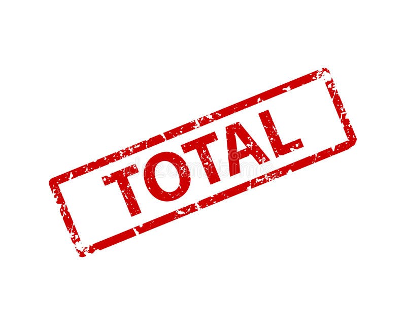 Total Stamp Vector Texture. Rubber Cliche Imprint. Web or Print Design ...