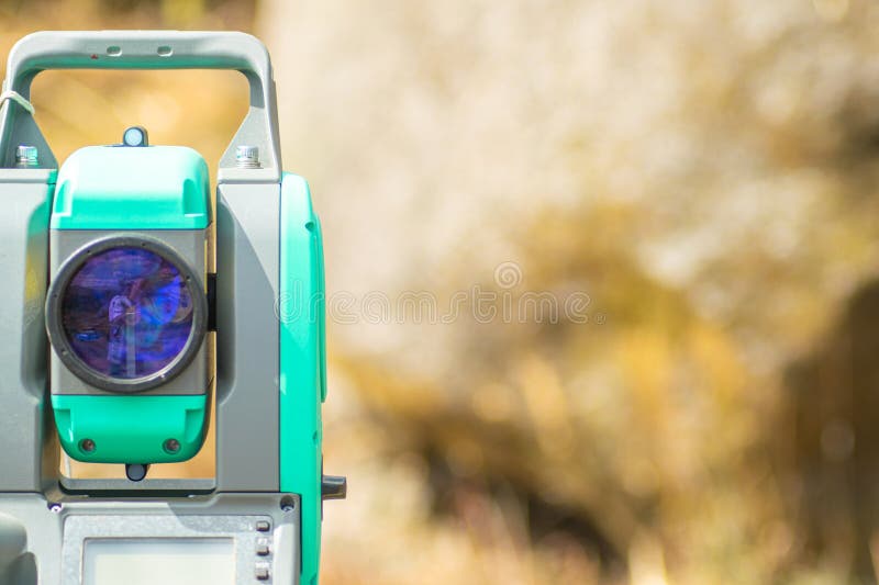 Partial View of a Total Station, Survey Instrument Geodetic Device ...