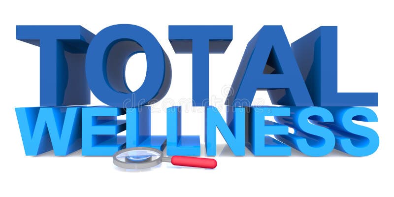 Total wellness on white stock illustration. Illustration of healthy ...