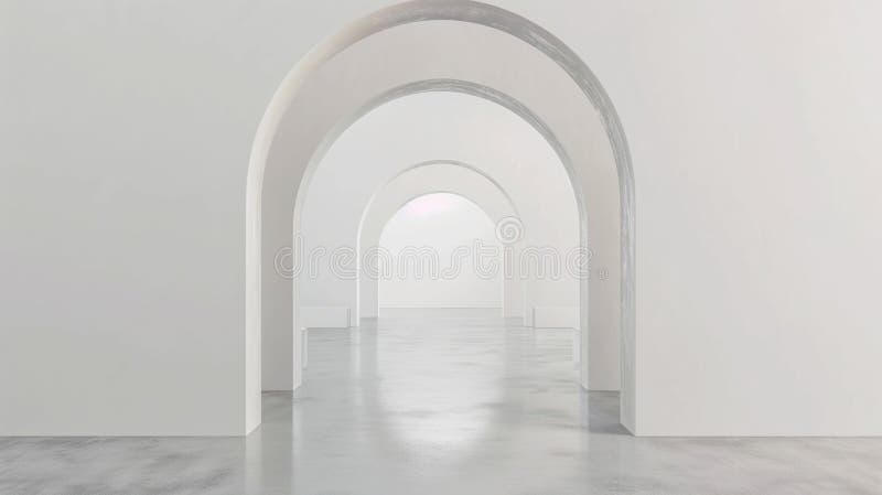 Total White Project Draft, Classic Metaphysics Surreal Interior Design ...