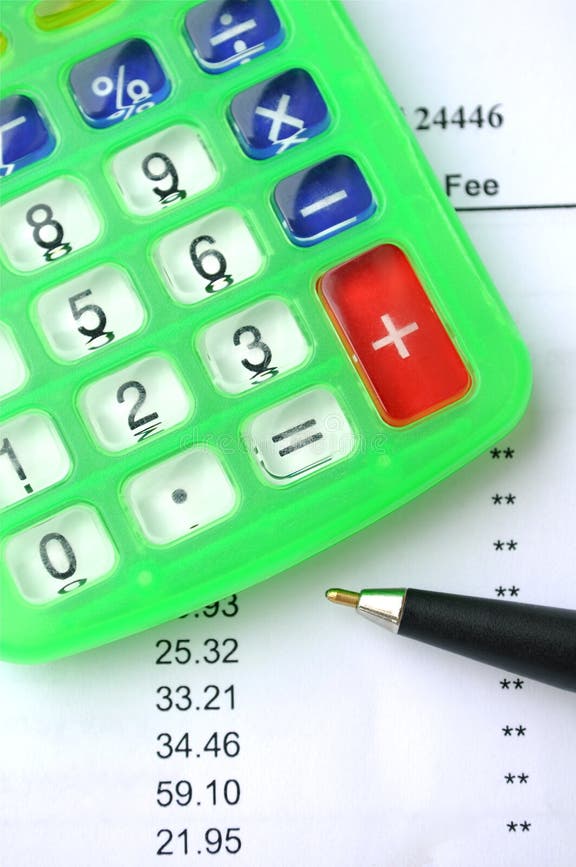 Totaling expenses stock photo. Image of totaling, mathematics - 11976656