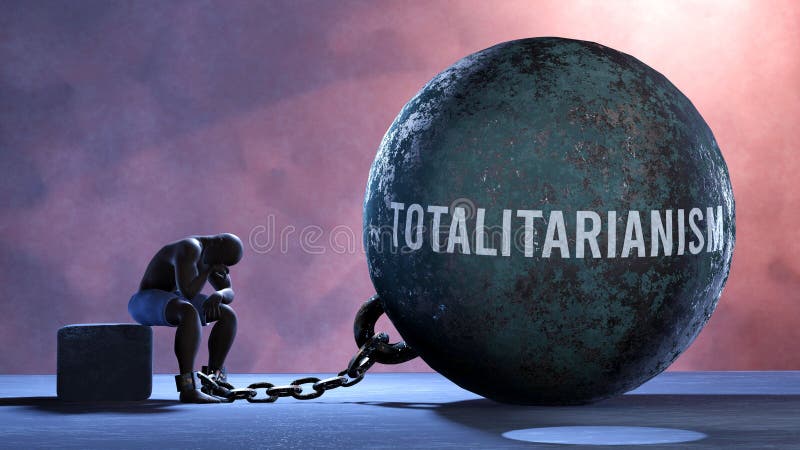 Totalitarianism that Limits Life Stock Illustration - Illustration of ...