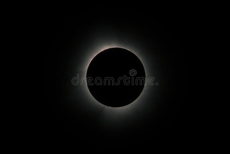 Total Solar Eclipse - Corona and Solar Flares (Totality) Stock Image ...