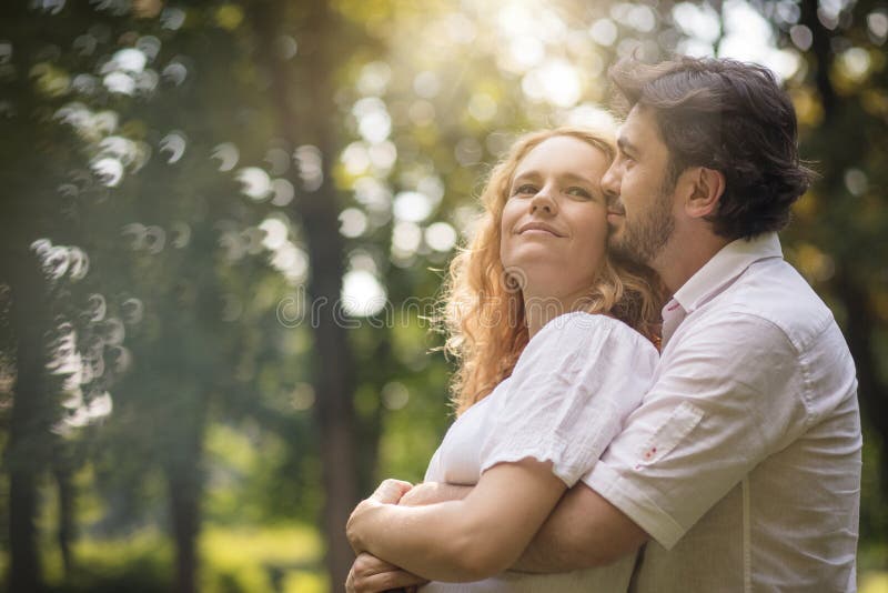 They are Totally Devoted To Each Other Stock Photo - Image of carefree ...