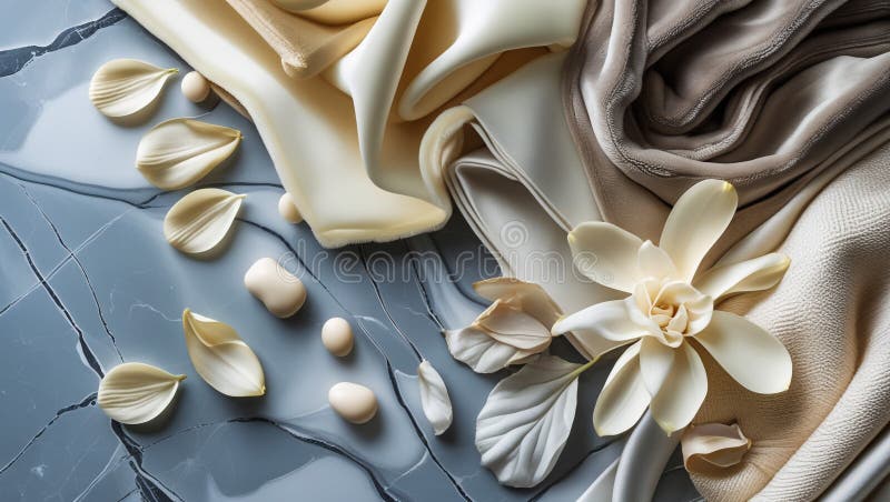 Totally White. Easter Eggs on a White Cloth. Egg Shell. Easter Concept ...