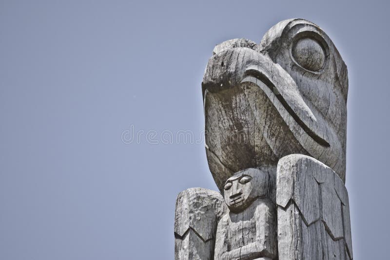 Inuit Totem stock image. Image of inuit, indian, carving - 7302179