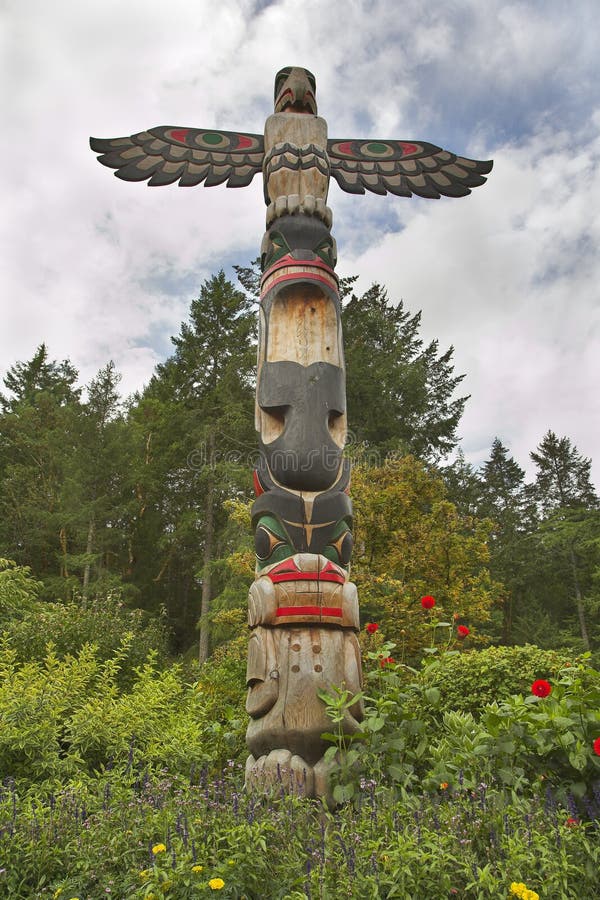 Alaska Totem Pole stock image. Image of symbolic, nature - 13383643