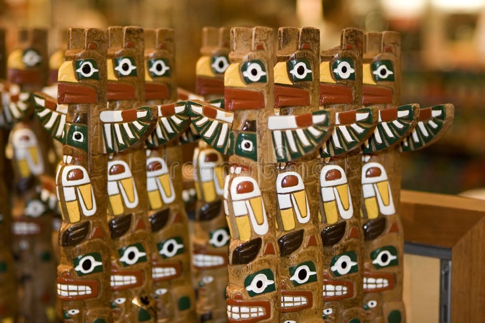 Totem pole stock image. Image of token, travel, remembrance - 17808523