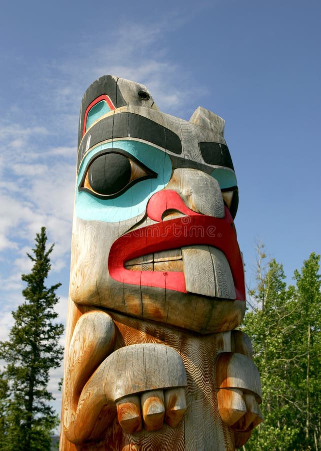 Totem pole stock image. Image of detail, power, pole, northwest - 2728075
