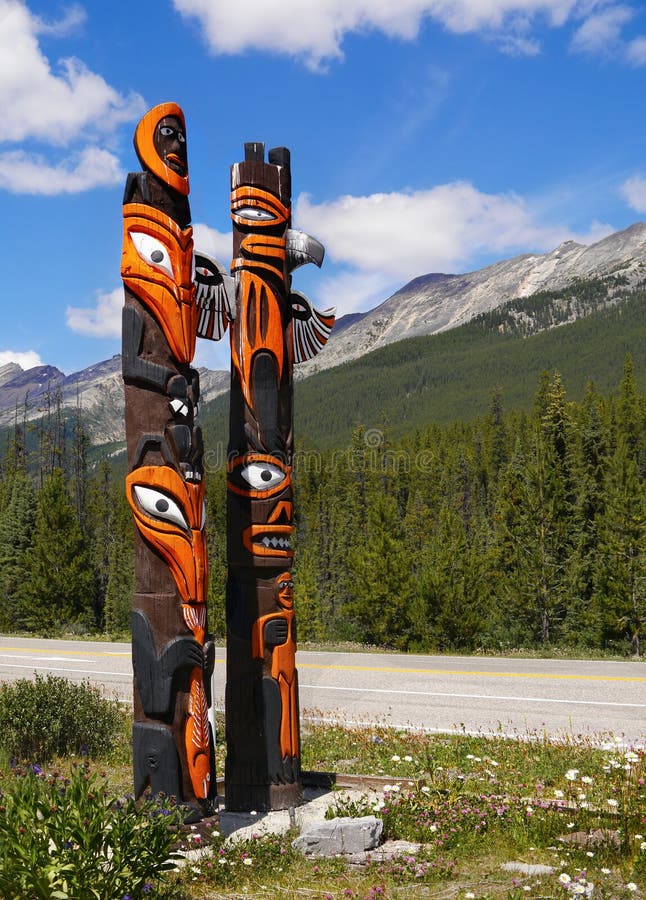 Totems Pole,Canada stock photo. Image of group, eagle - 16421930
