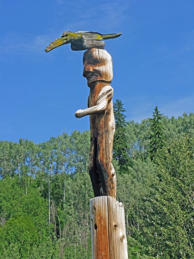 Totem Pole Carvings stock photo. Image of animal, status - 28799222