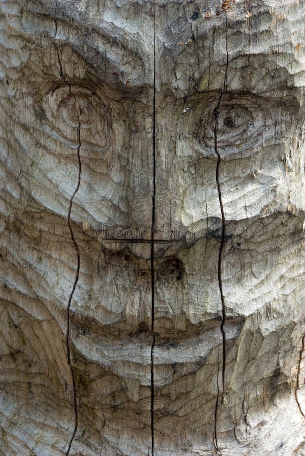 Totem pole face stock photo. Image of head, macro, native - 10778724
