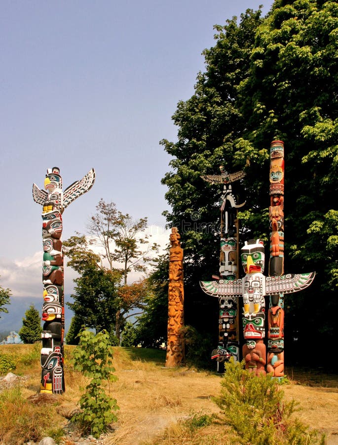 Totem Poles stock image. Image of worship, detail, nations - 1153709