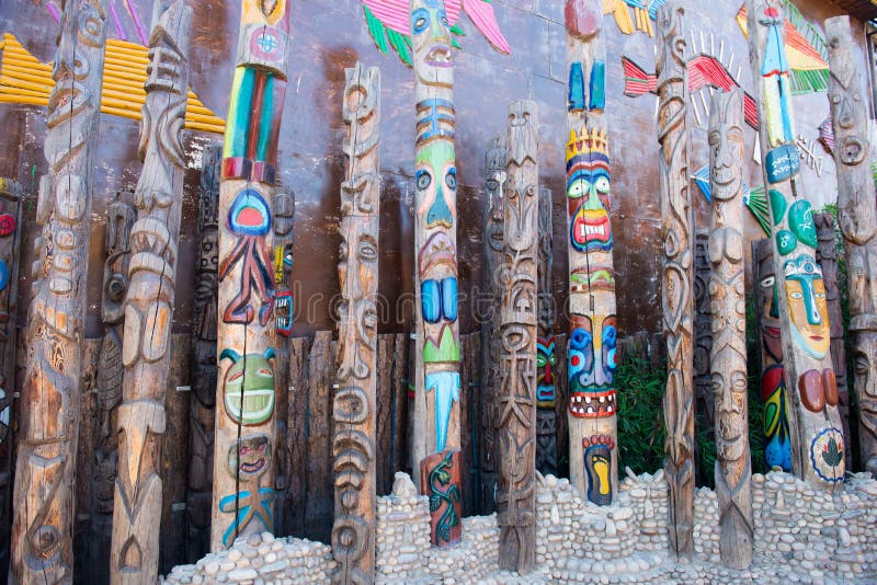 Totems stock photo. Image of cute, expression, tribe - 92575576