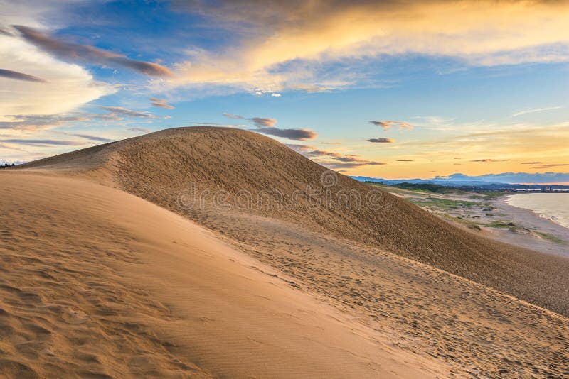 Tottori, Japan Sand Dunes on the Sea of Japan Stock Photo - Image of ...