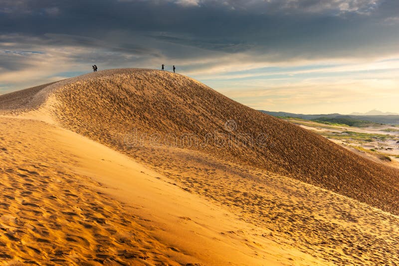 Tottori, Japan Sand Dunes stock photo. Image of hill - 181510412