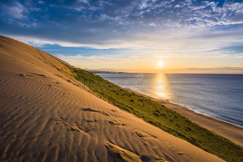Tottori, Japan Sand Dunes stock image. Image of scenery - 95204051