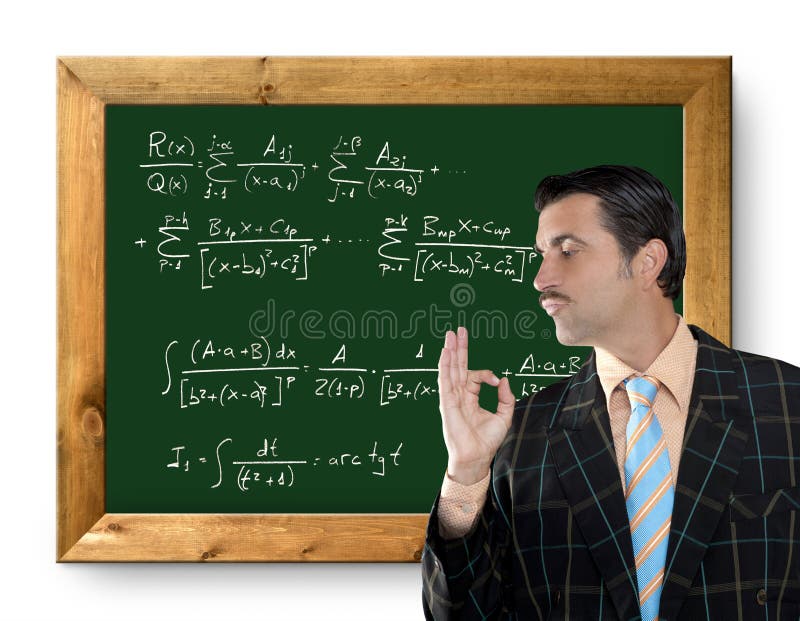 Totó Do Gênio Da Fórmula Matemática Foto De Stock Imagem De Problema