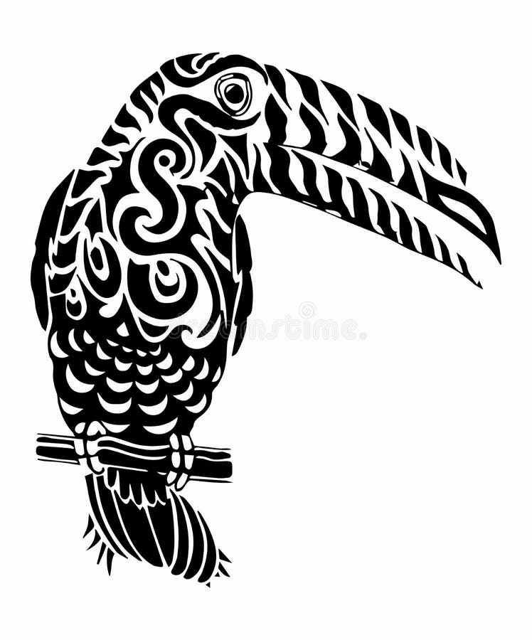 Polynesian Bird Tattoo Stock Illustrations – 226 Polynesian Bird Tattoo ...