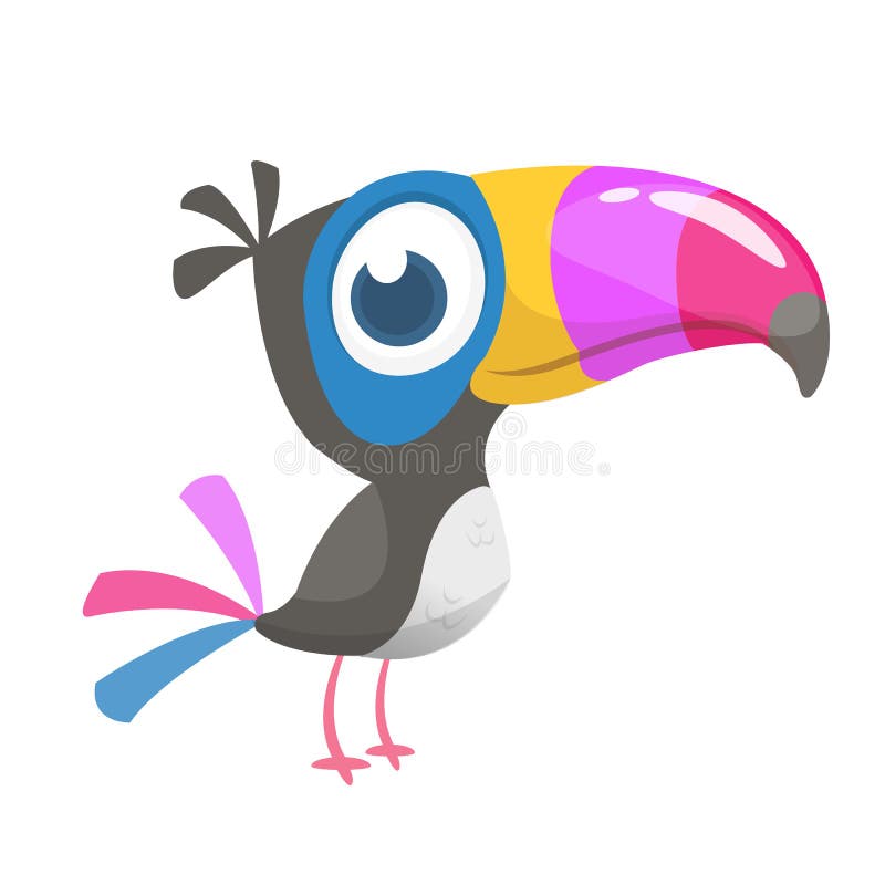 Funny Toucan Cartoon. Vector Bird Illustration Stock Vector ...