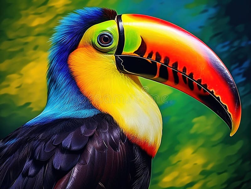Toucan in Profile stock illustration. Illustration of imagine - 293704662