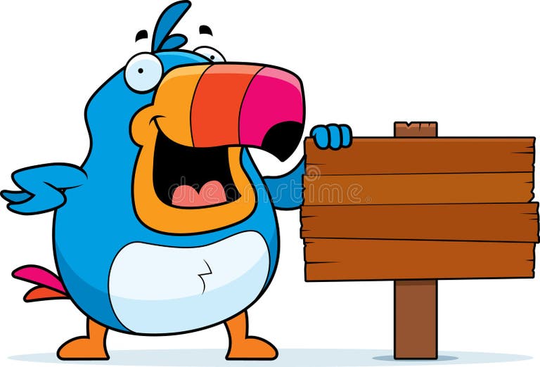 Toucan Sign stock vector. Illustration of toucan, cartoon - 14030707