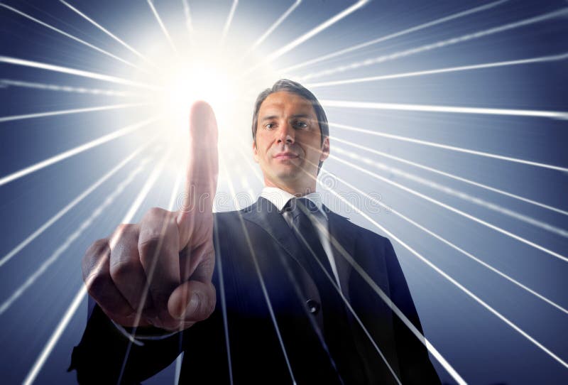 Touch stock photo. Image of leader, opportunity, computer - 10868998