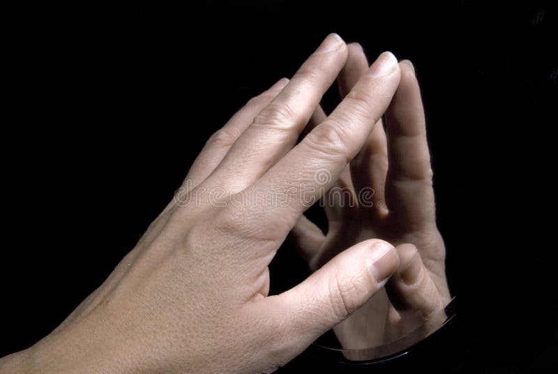 The touch stock photo. Image of mirror, feelings, body - 7800404