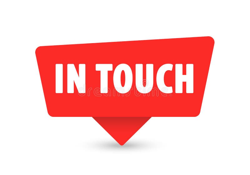 In Touch - Banner, Speech Bubble, Label, Sticker, Ribbon Template ...