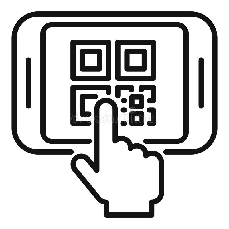 Touch Bar Control Icon Outline Vector. Pay Cell App Stock Vector ...