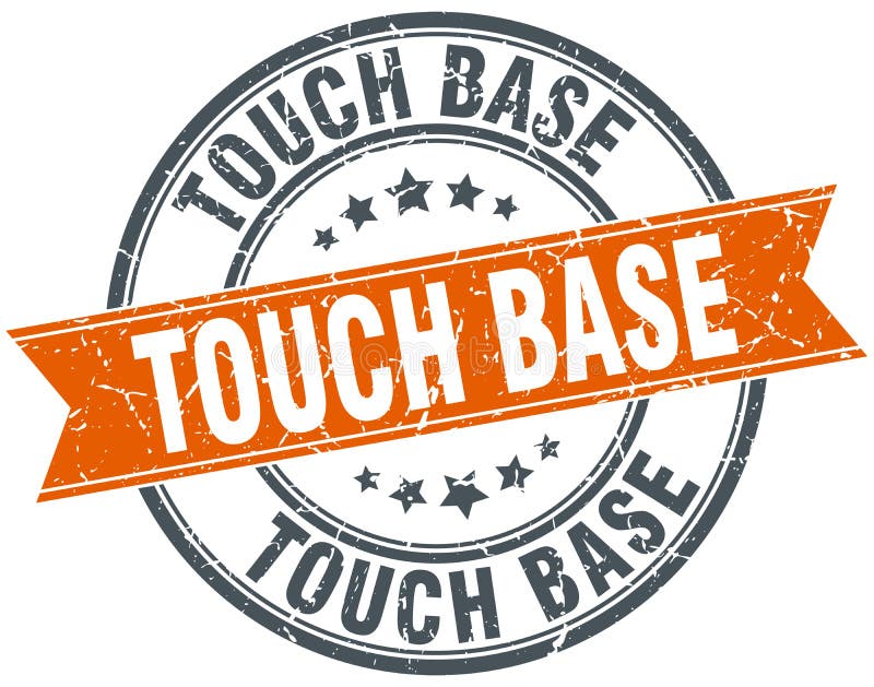 Touch Base Round Grunge Stamp Stock Vector - Illustration of insignia ...