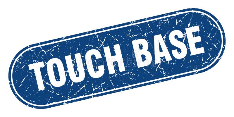 Touch base stock vector. Illustration of base, banner - 124345236