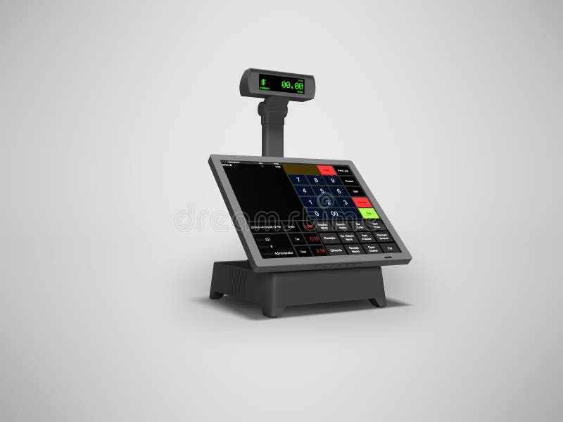 Cash Register Touch Screen Stock Illustrations – 238 Cash Register ...