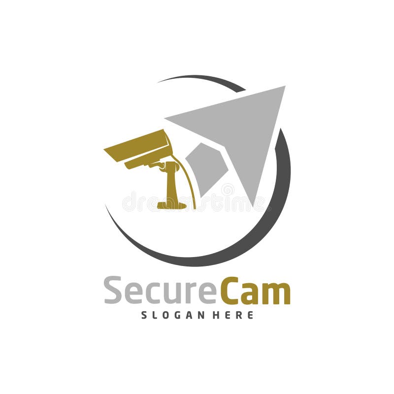 Touch CCTV Camera Logo Design Vector Template, Concept Symbol, Icon ...