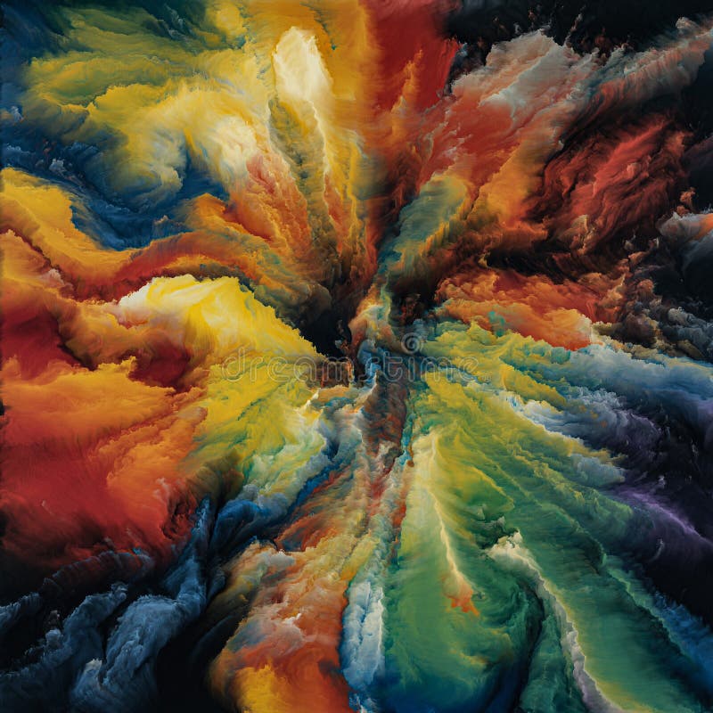 The Touch of Dynamic Textures Stock Illustration - Illustration of ...