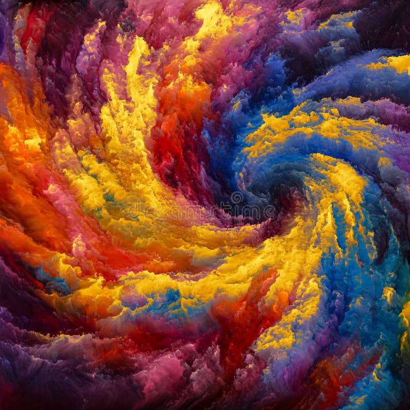 The Touch of Dynamic Textures Stock Illustration - Illustration of ...