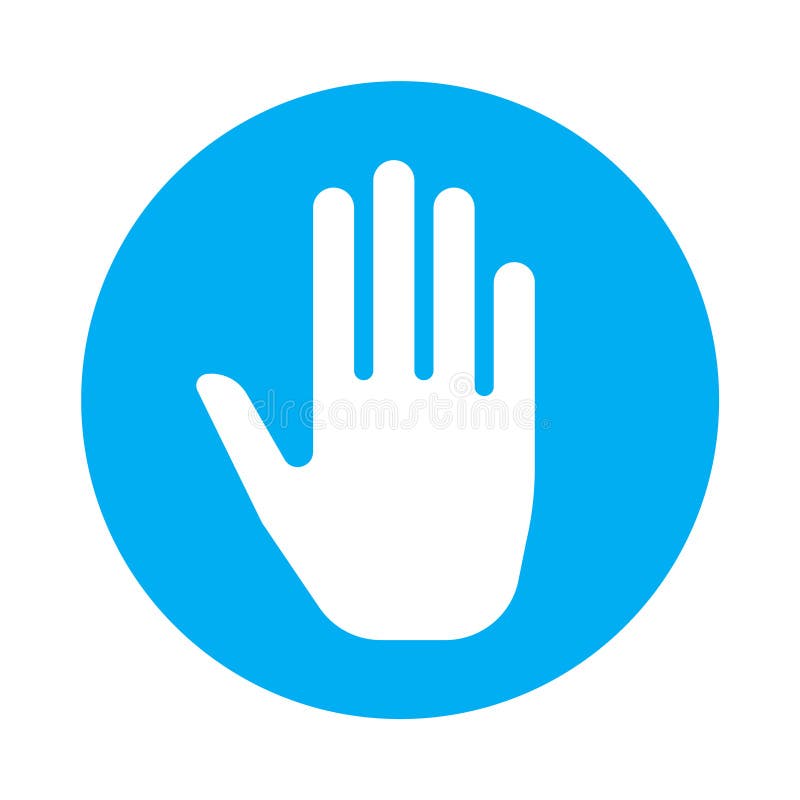 Touch Hand Icon for Mobile Apps. Simple Ui Button Design Stock Vector ...