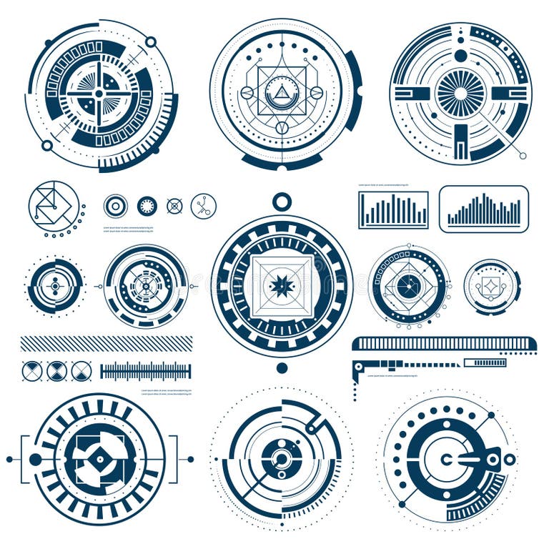Hud Black White Icons Stock Illustrations – 245 Hud Black White Icons ...
