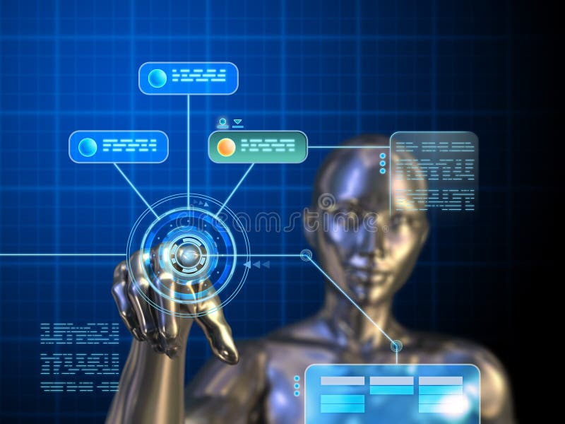 Touch interface stock illustration. Illustration of pretty - 16637433