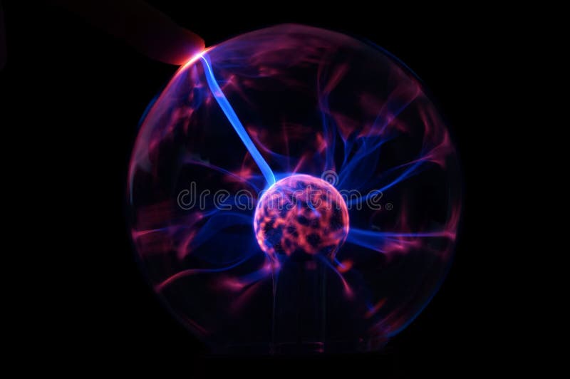 Touch the lightning stock image. Image of touch, electricity - 98099145