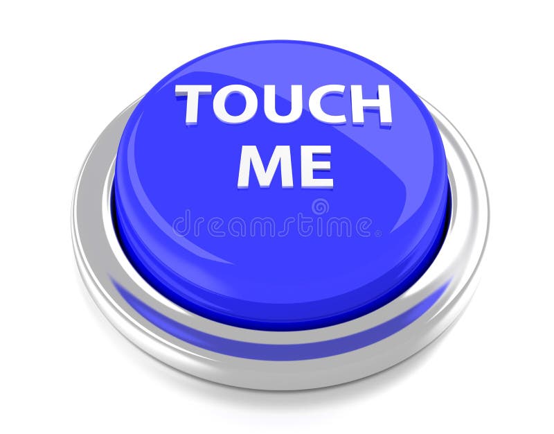 Blue Push Button with Paragraph Symbol - 3D Rendering Stock ...