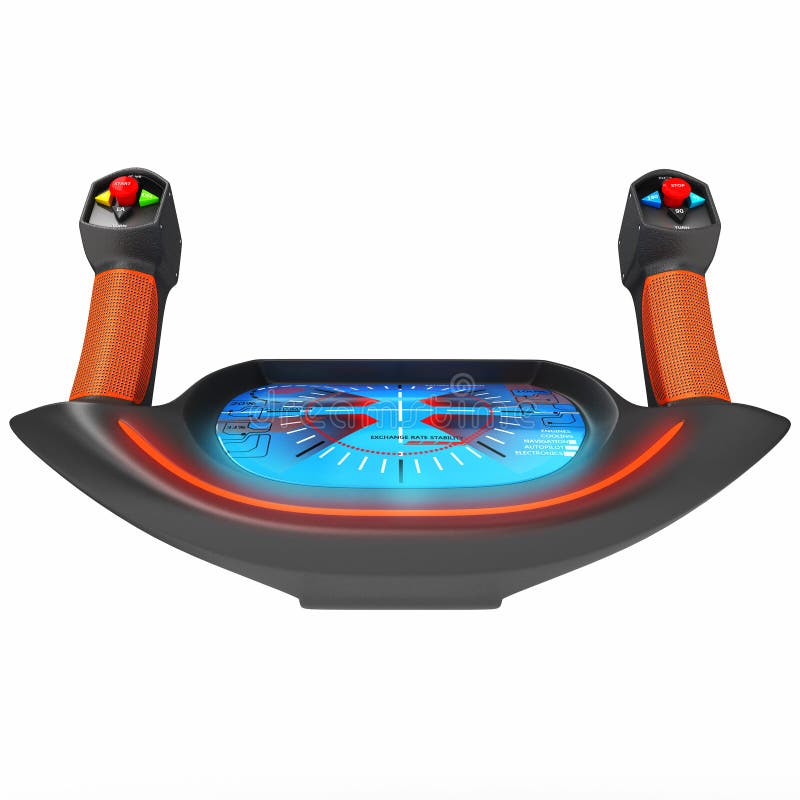 Touch Multi-purpose Joystick for Control. Stock Illustration ...