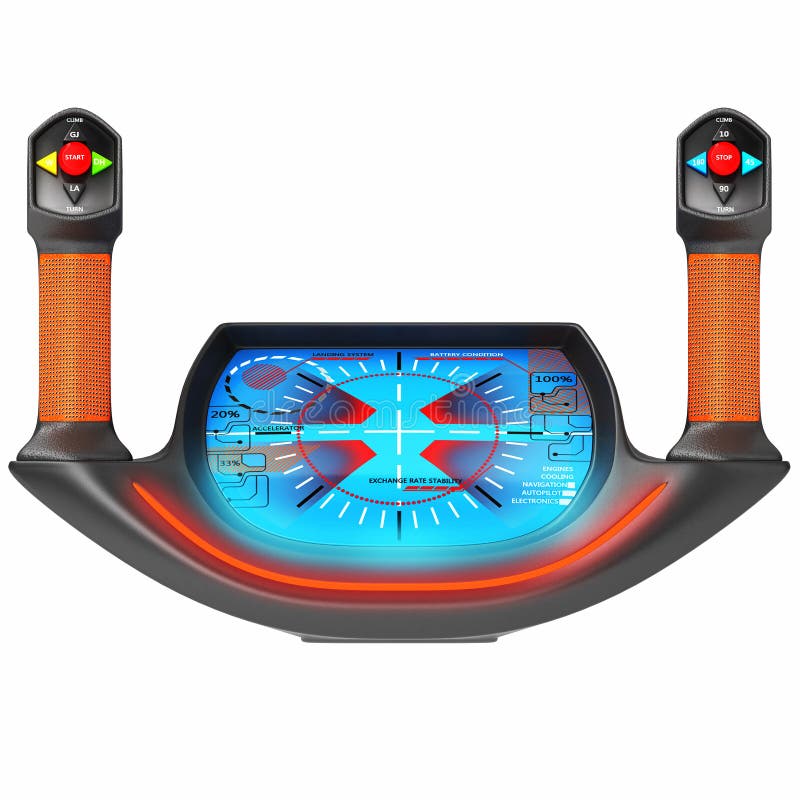 Touch Multi-purpose Joystick for Control. Stock Illustration ...