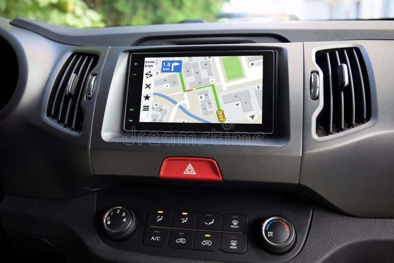 Touch Multimedia System with Application Navigation on the Scree Stock ...